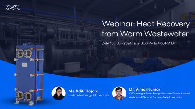 Webinar : Heat Recovery from Warm Wastewater | Alfa Laval